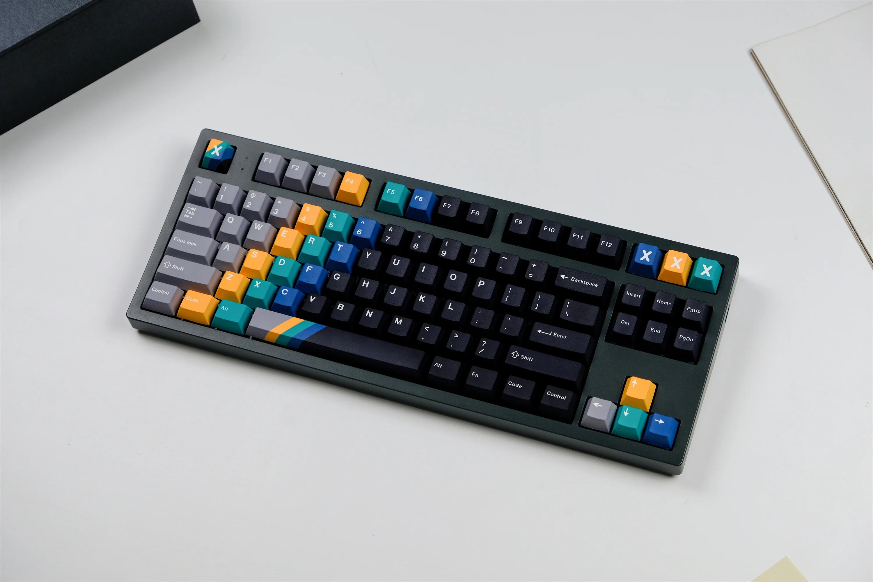 GMK Phonograma Keycap, 129 teclas PBT Keycaps Cherry Profile DYE-SUB T ...